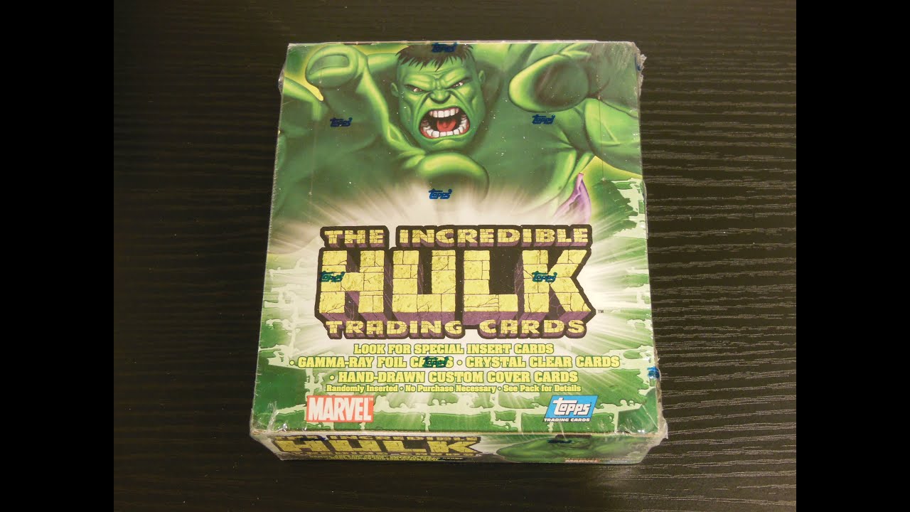 2003 The Incredible Hulk Trading Cards by Topps Box Break - YouTube
