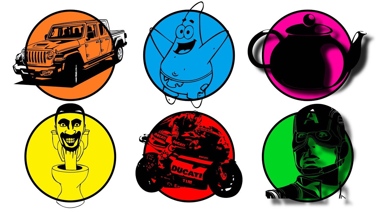 GTP Hot Wheels, Patrick, Teapot, Skibidi Toilet, MotoGp, Captain ...