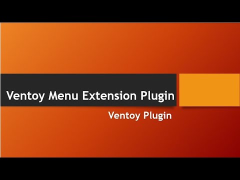 Video11 Ventoy Menu Extension Plugin - YouTube