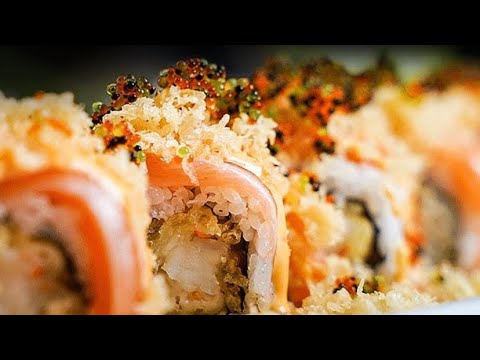 Crispy Salmon Roll - Japanese cuisine - YouTube