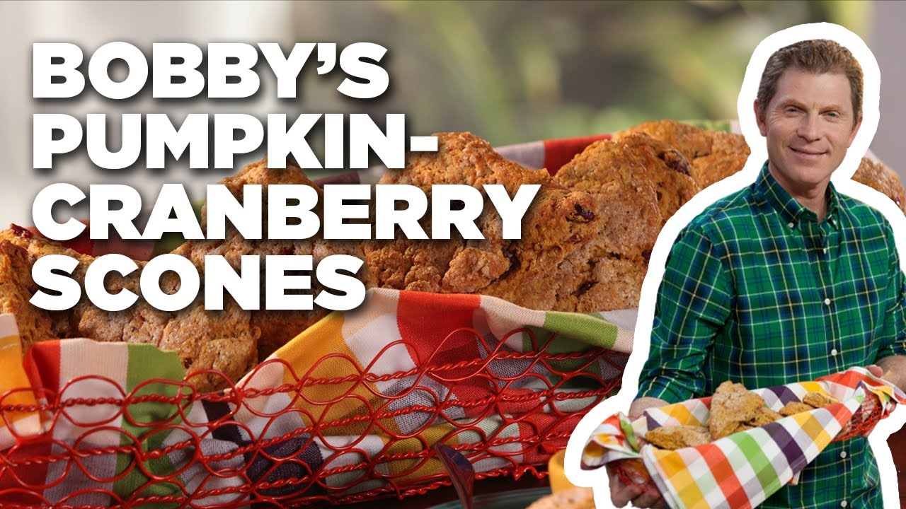 Bobby Flay's Pumpkin-Cranberry Scones with Whipped Maple Butter ...