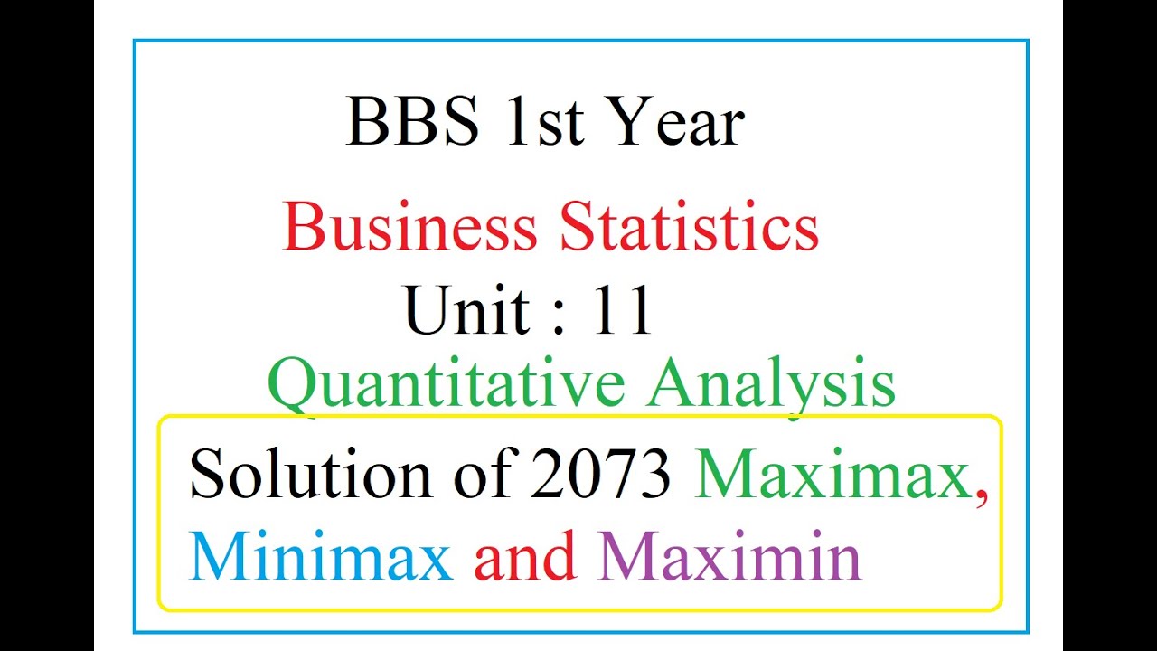 BBS 1st year : Business Statistics - YouTube