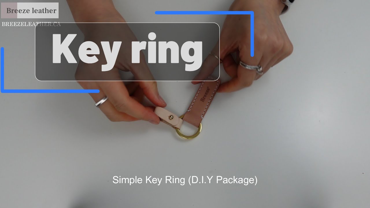 Craft the Simple Handmade Leather Keyring - Easy DIY Tutorial! breeze ...