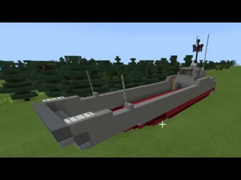 How To Build The Serna Class Landing Craft In Minecraft (1.5:1) - YouTube