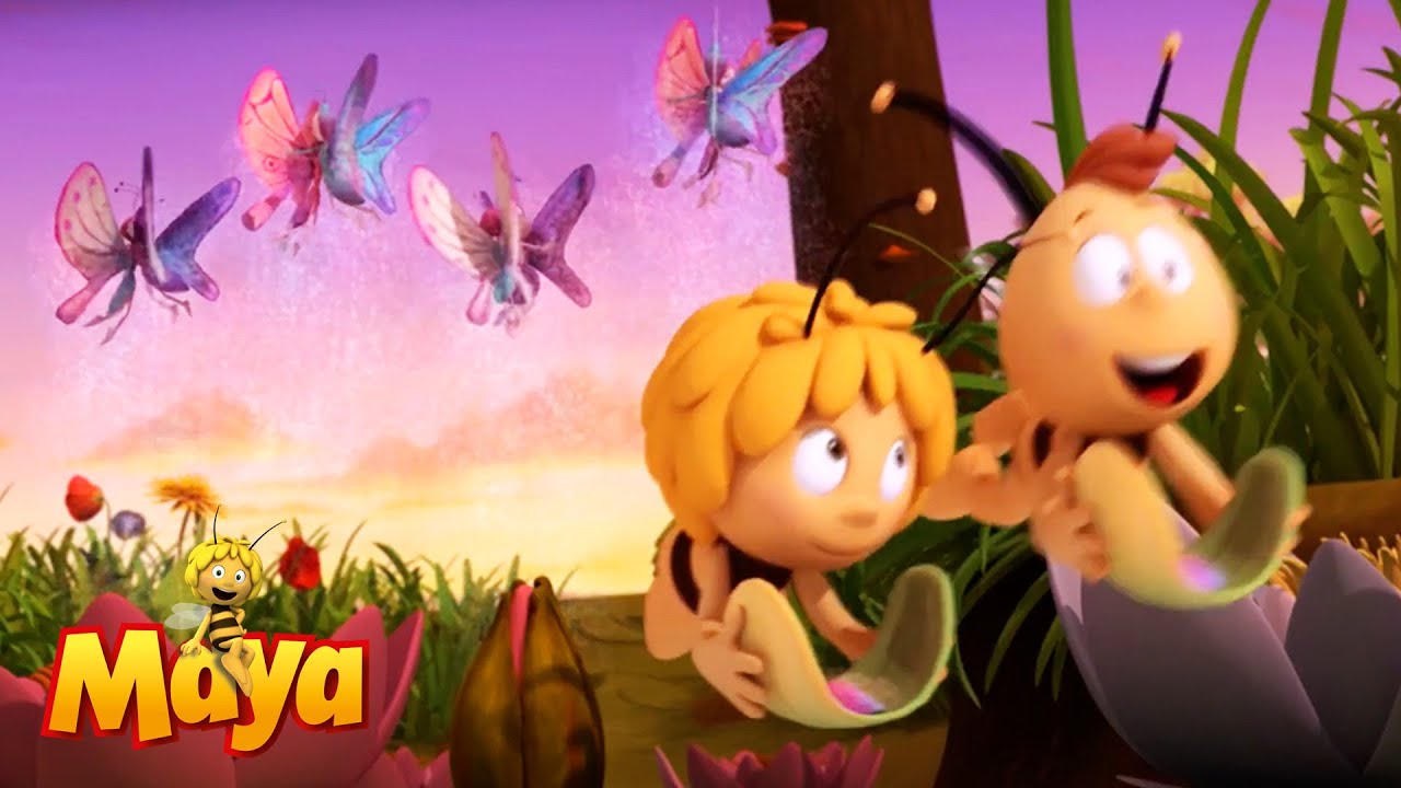 The Dancing Butterflies Inspire The Bees! - Maya the bee🍯🐝🍯 - YouTube