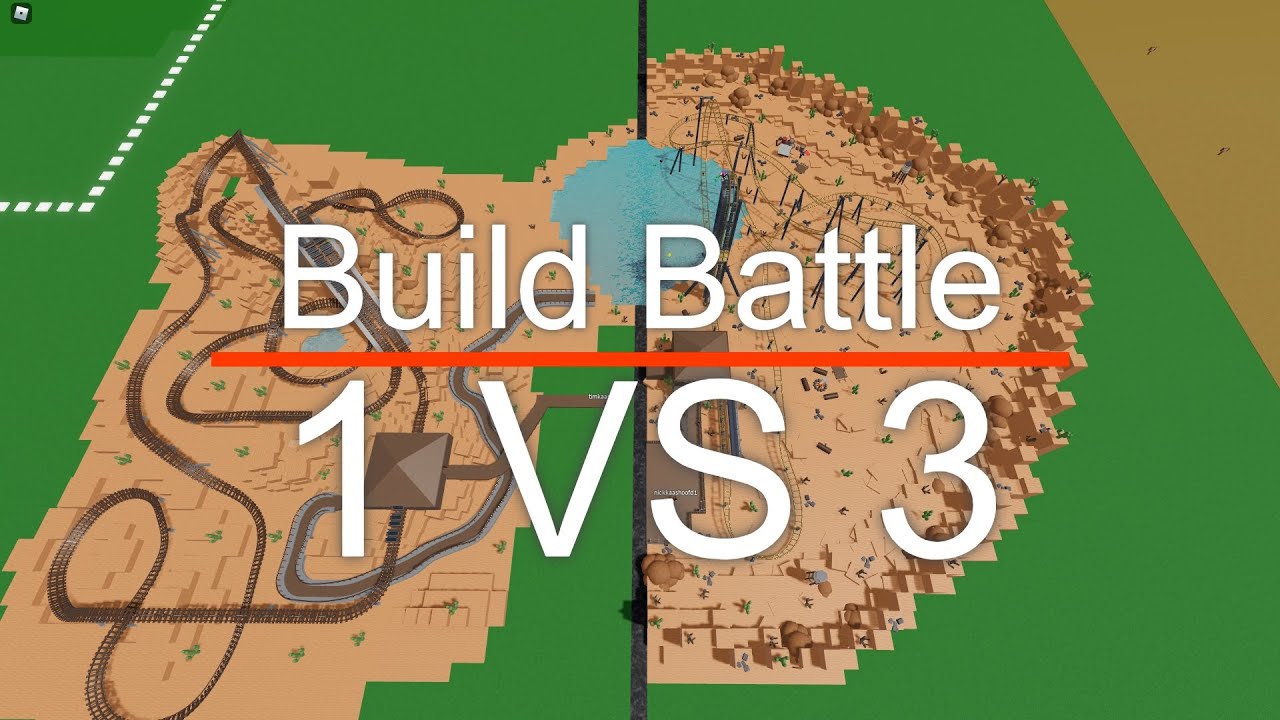 Build Battle 1 VS 3 | Theme Park Tycoon 2 - YouTube