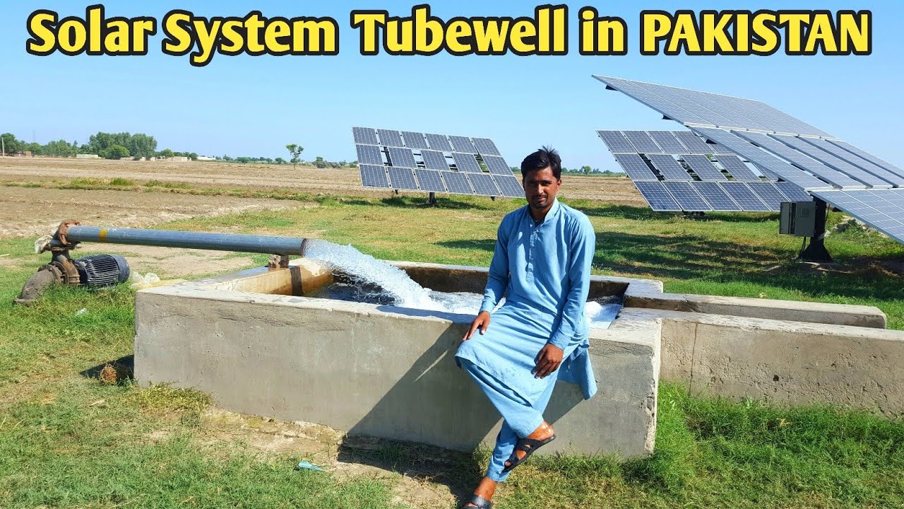 Solar Tube Well System In Village Punjab | Agriculture Pakistan - YouTube