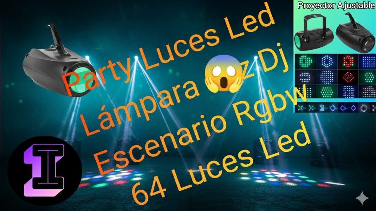 Party Luces Led Lámpara Luz Dj Escenario Rgbw 64 Luces Led - YouTube