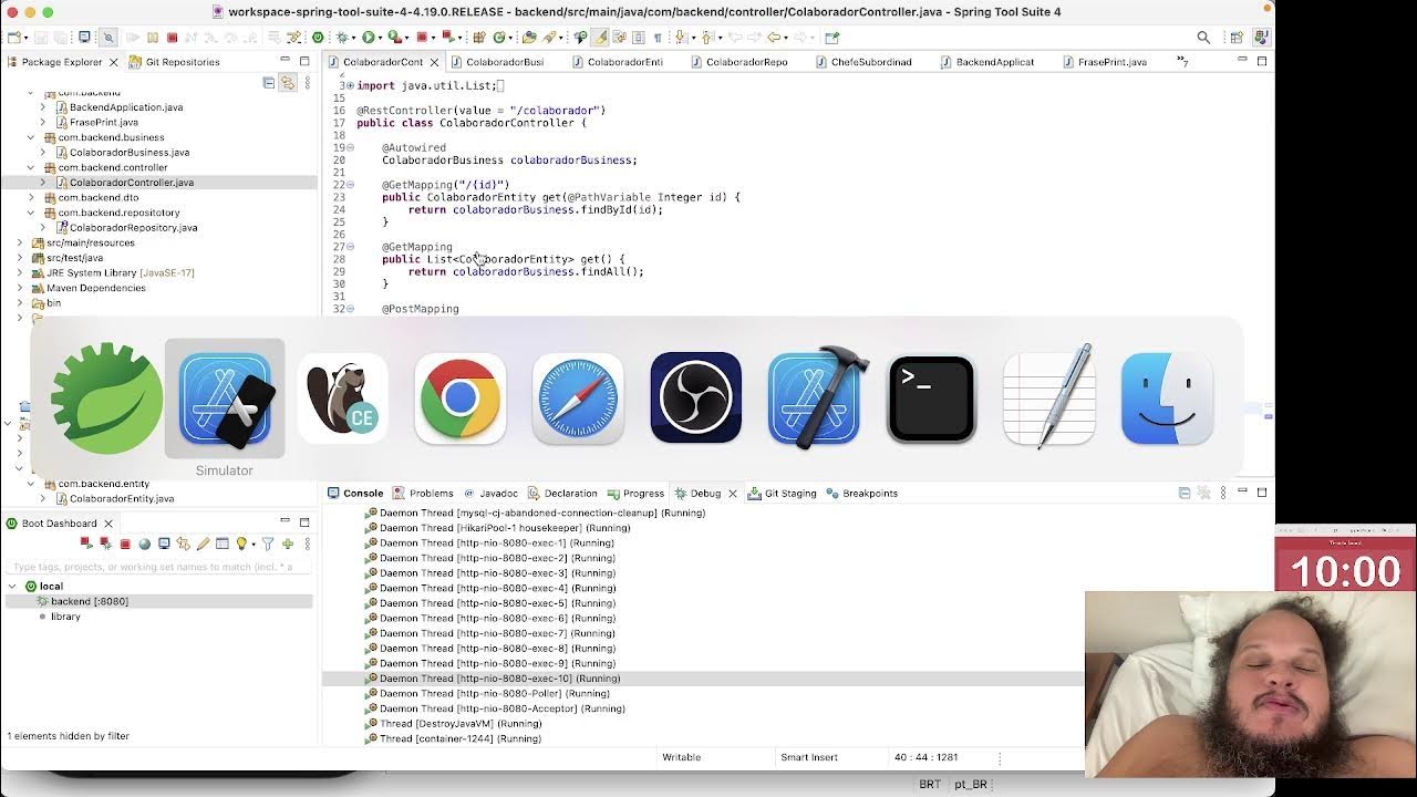 Programando Deitado Um App Nativo De Iphone Ios Backend Java Spring Boot Ao Vivo Live