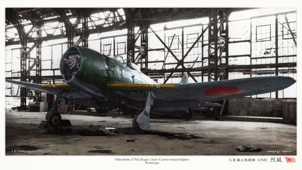 Japan 46, Mitsubishi A7M, Aichi B7A - YouTube