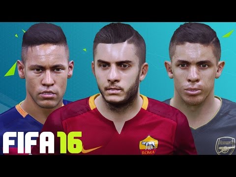 FIFA 16 Player Faces and Hair update Ft. Neymar, Manolas, Gabriel and ...
