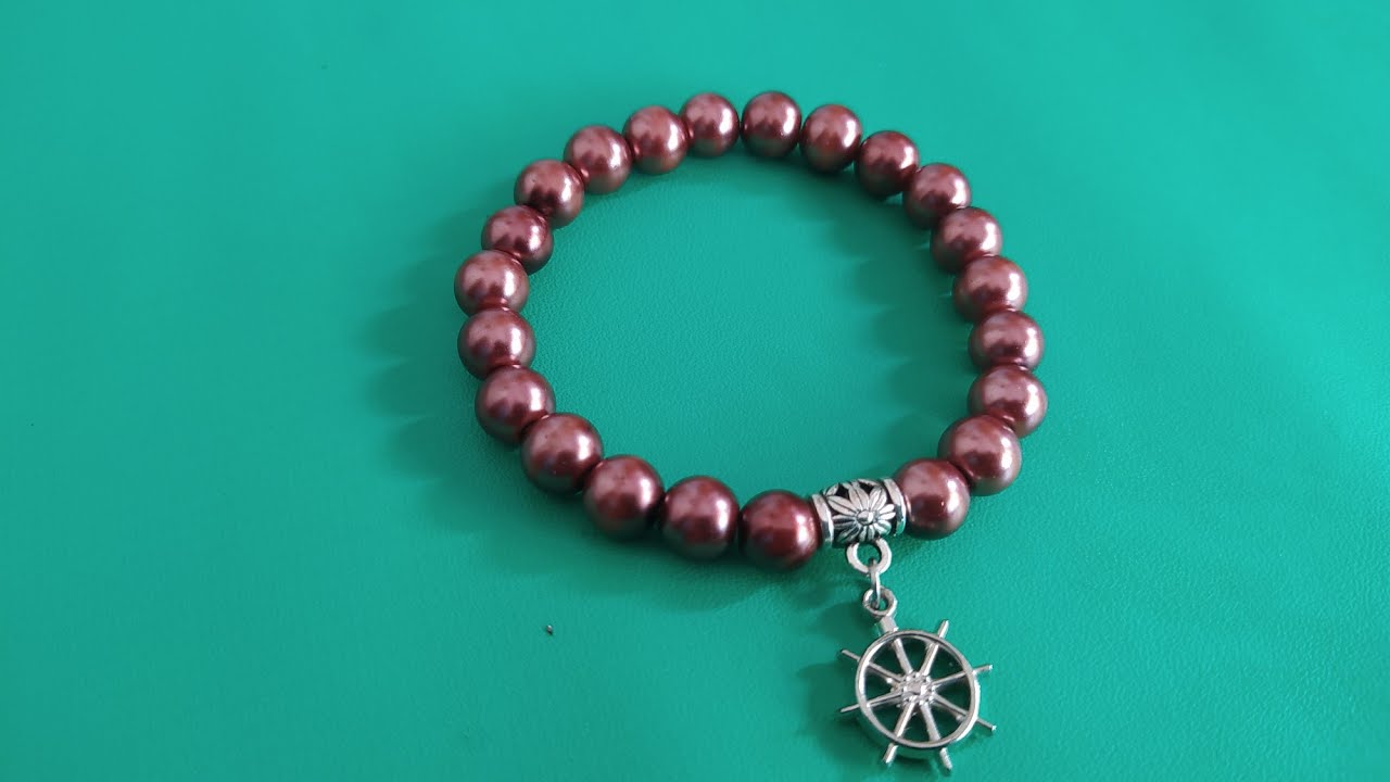 Tutorial / Cara mudah membuat gelang manik-manik dari tali senar ...