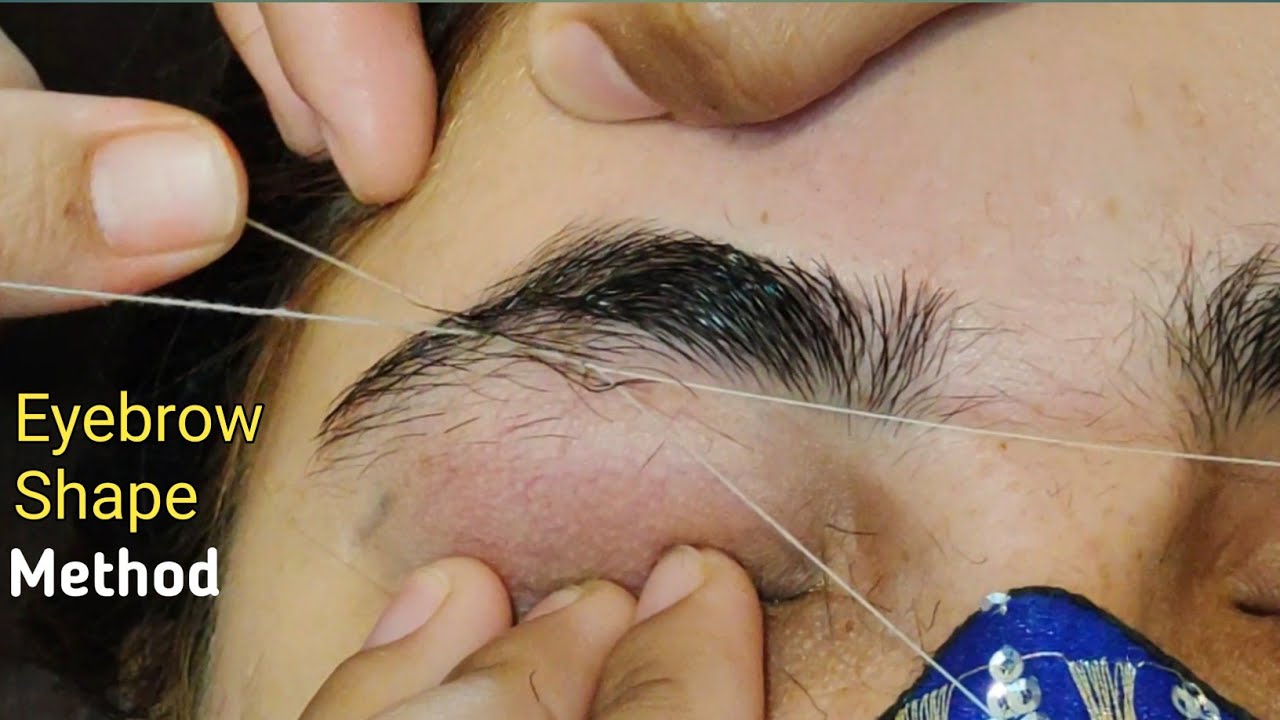 Professional eyebrow shaping method at saloon //Perfect guide line for beginners // - YouTube