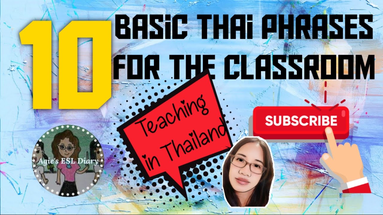 10 Basic Thai Phrases You Can Use For the Classroom - YouTube