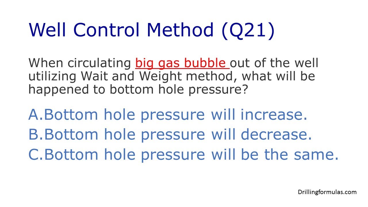 Well Control Method (Q21) - YouTube