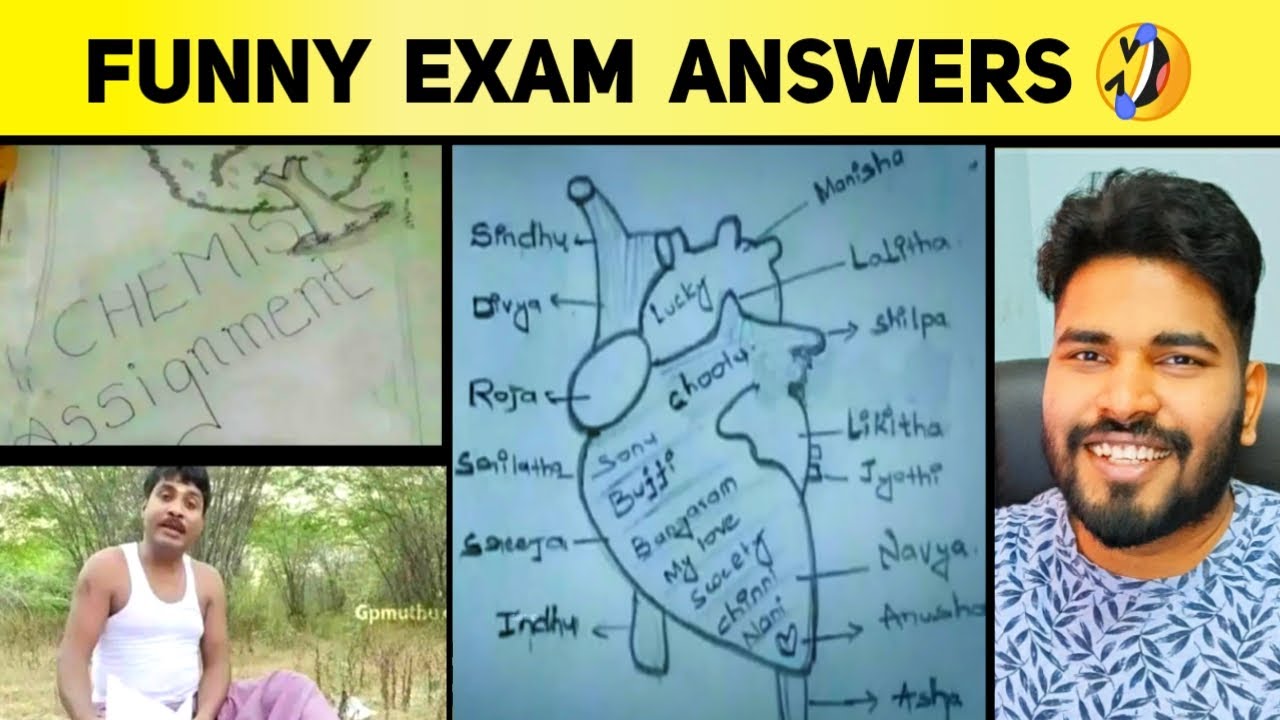 Funny Answer sheets காமெடி 🤣| Funny students test paper 🤣 | Funniest ...