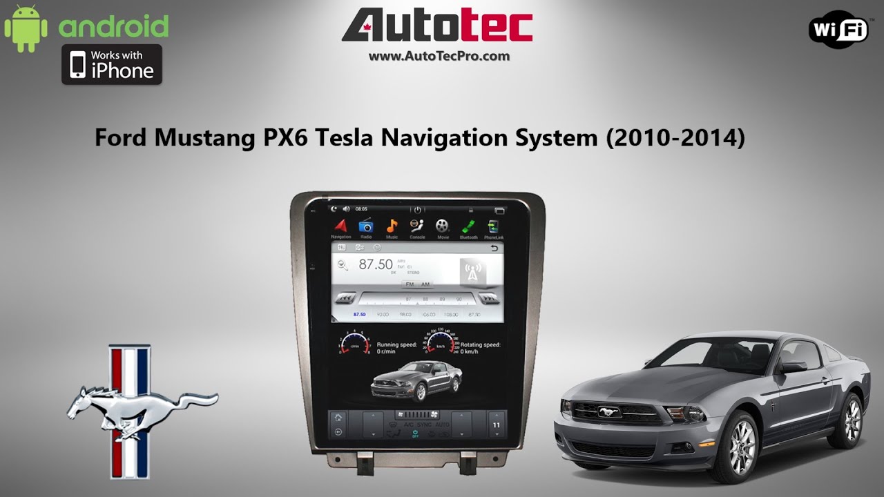 AutoTecPro Ford Mustang 2010-2014 10.4" HD Tesla Android Screen ...