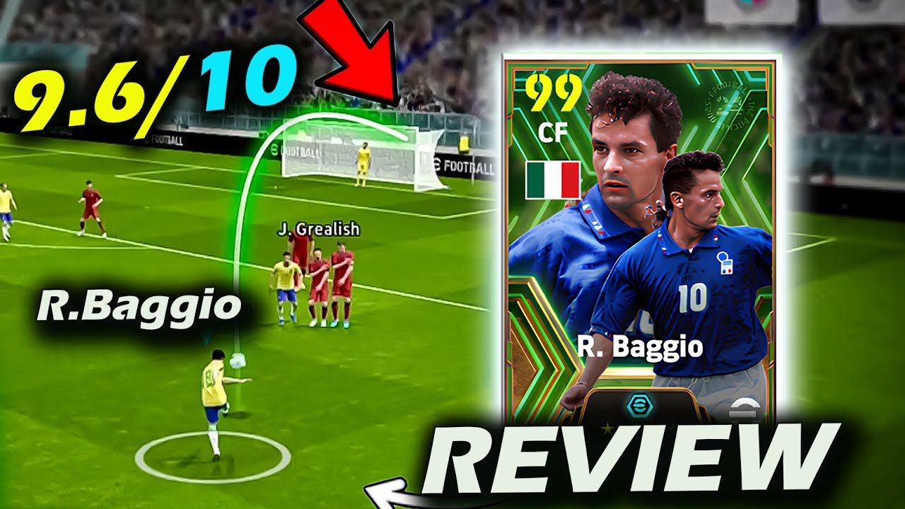 Baggio🤯Epic Booster review- Divine Striker🔥review efootball ||efootball 2024 - YouTube