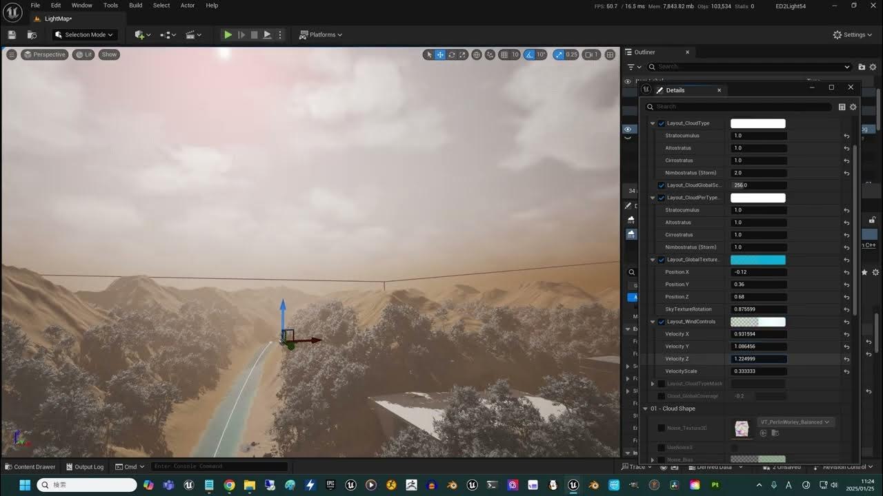 (UE5.5)Volumetric Cloud Default Material Instance - YouTube