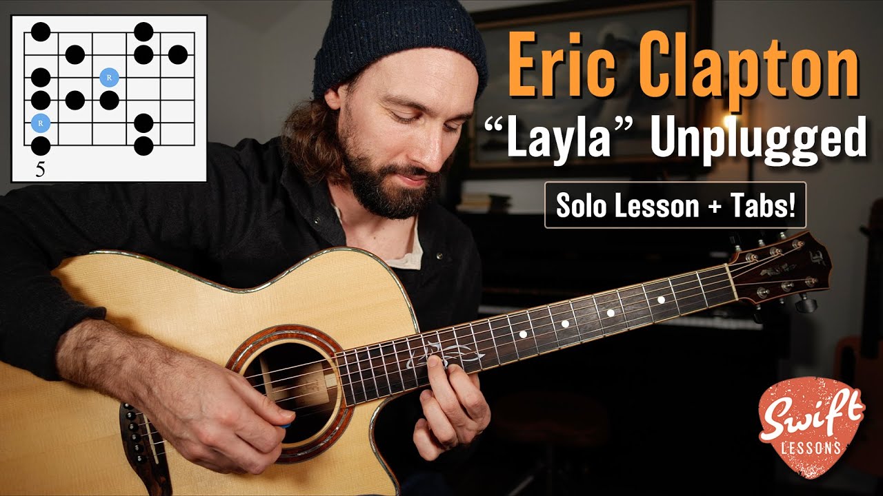 Eric Clapton Layla Unplugged Guitar Solo Lessontabs Layla (Unplugged)