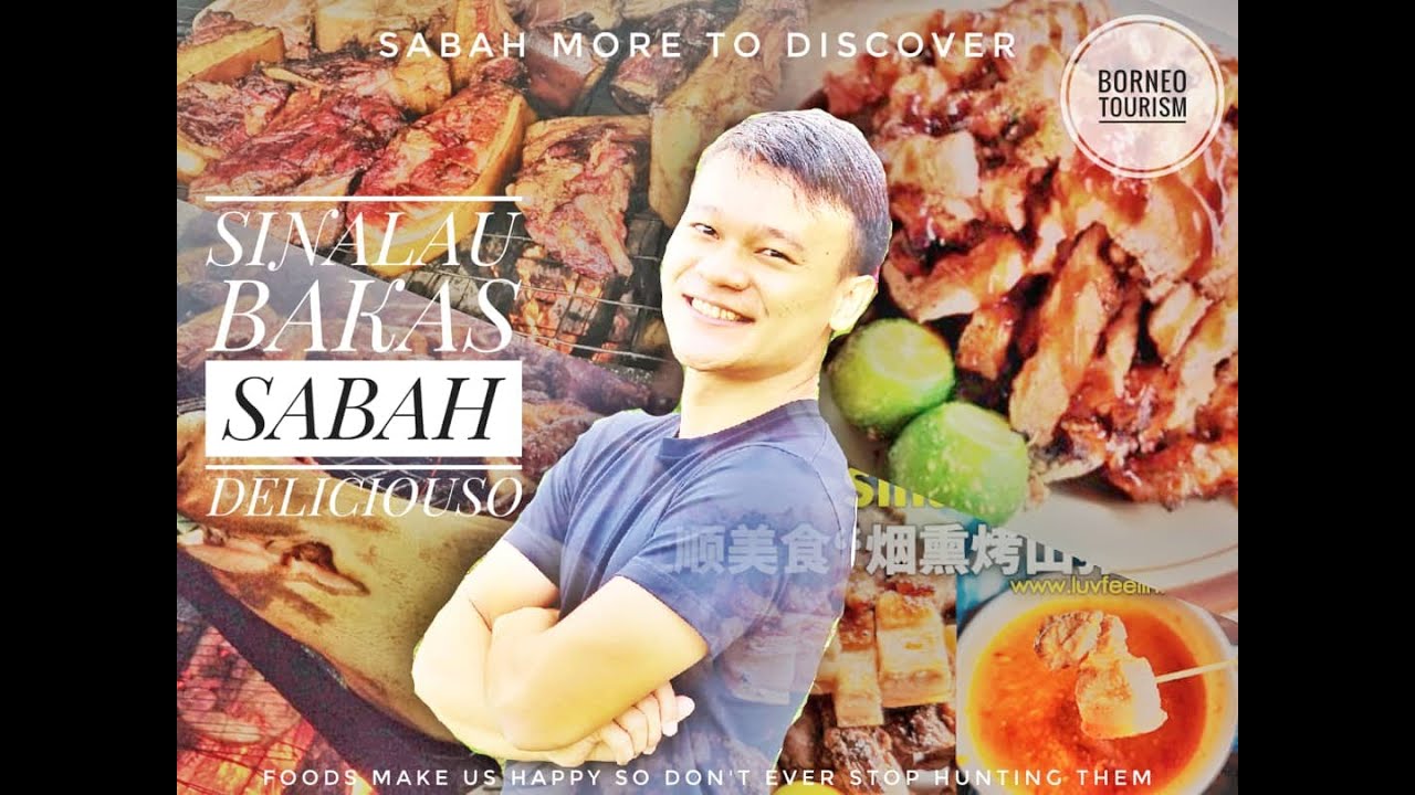 SINALAU BAKAS Sabah/ Famous Smoked WILD BOAR/ Sabah Food Attraction ...