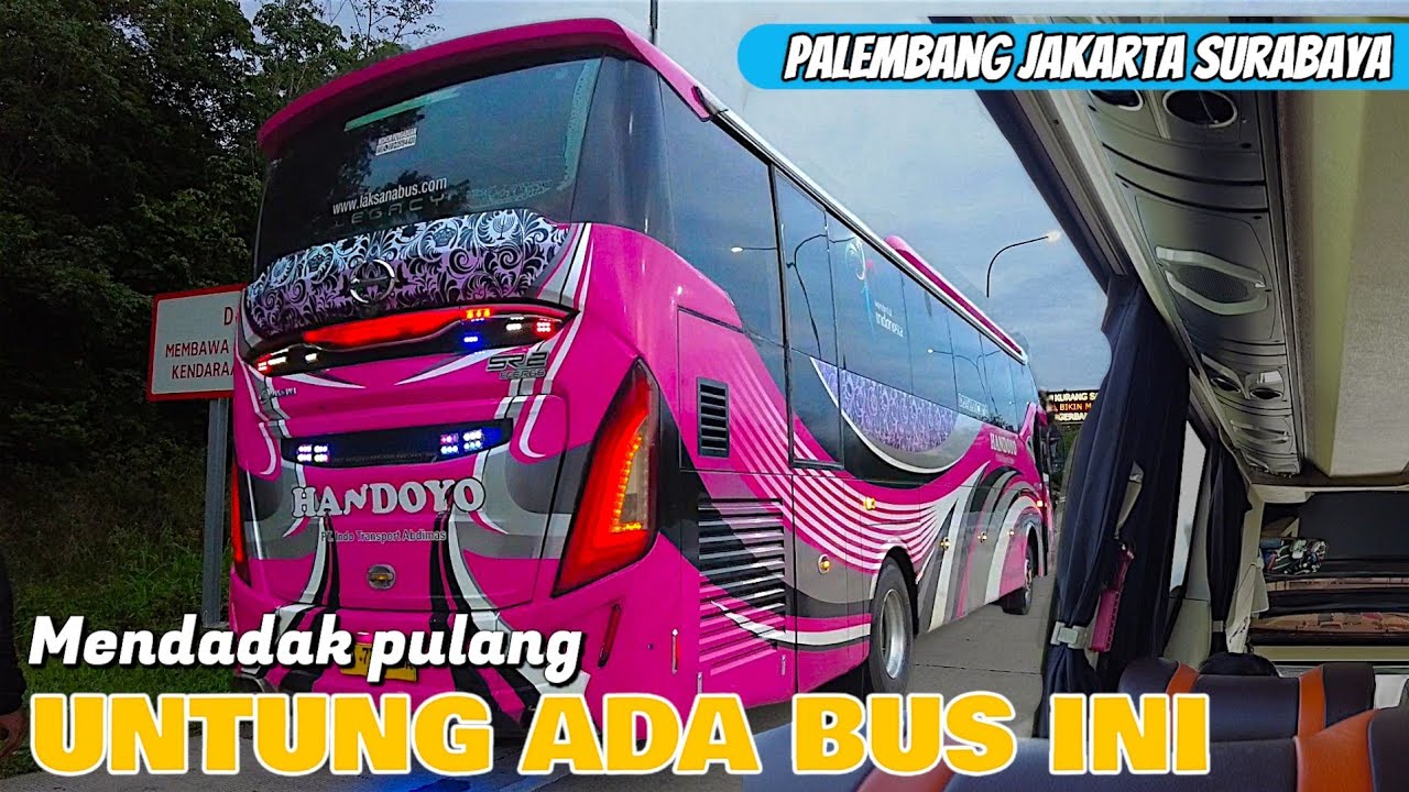 Untung ada bus ini, pesan tiketnya dadakan‼️Trip Po Handoyo Pelembang ...