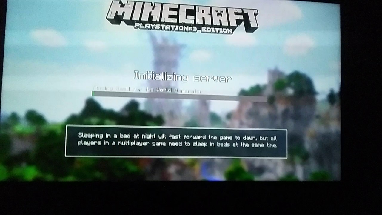 How to play minecraft two players in ps3 no HDTV - YouTube