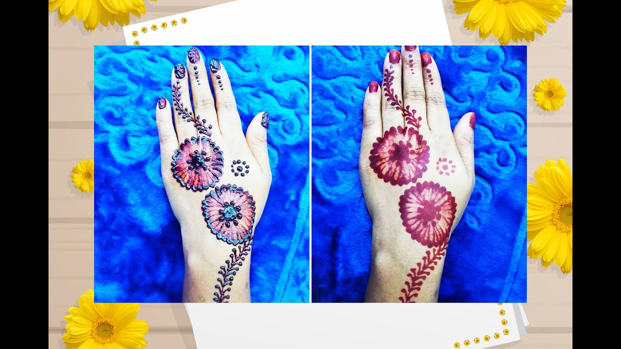 EASY AND BEAUTIFUL DOT MEHANDI WITH COTTON BUDS/ SIMPLE MEHANDI DESIGN ...