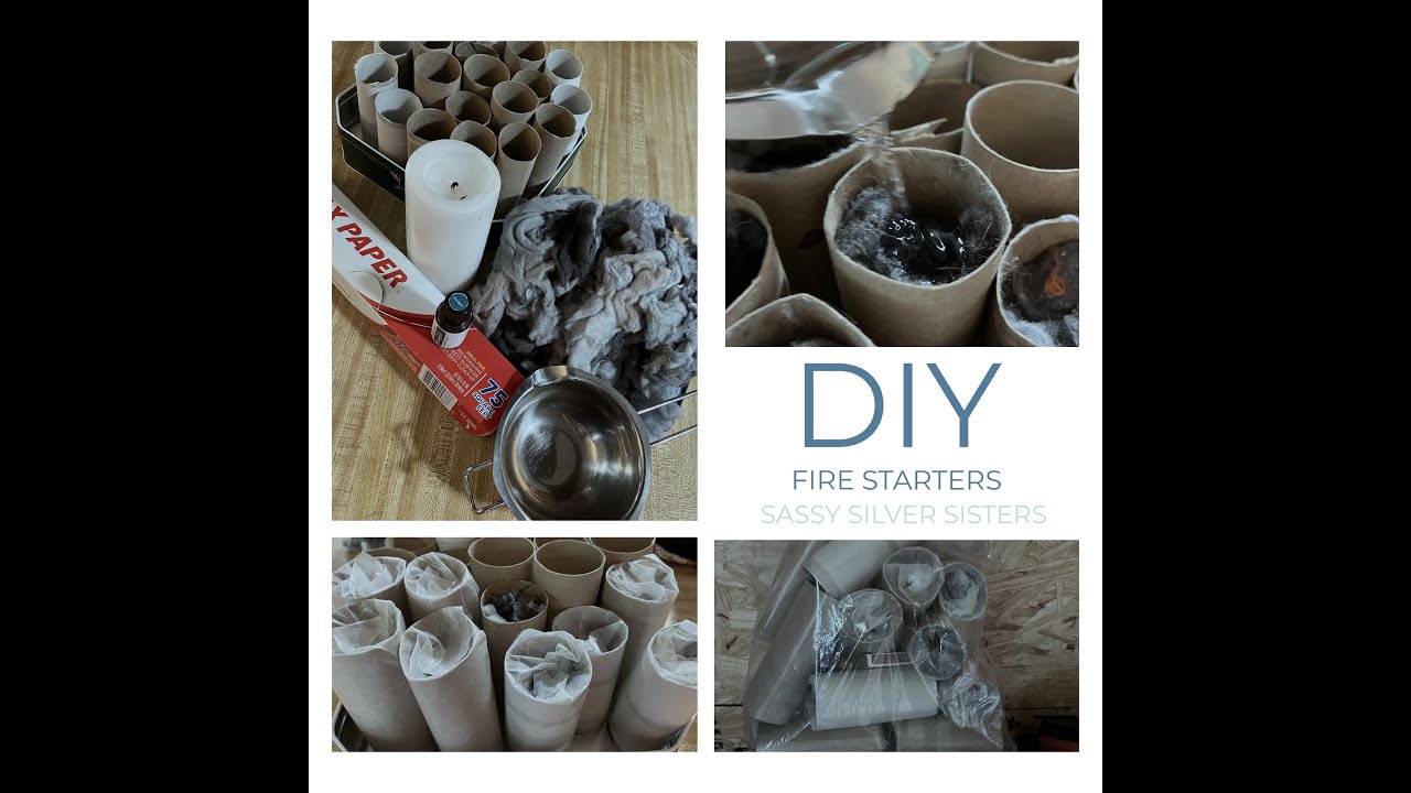 Homemade DIY Fire Starters for home or camping - YouTube