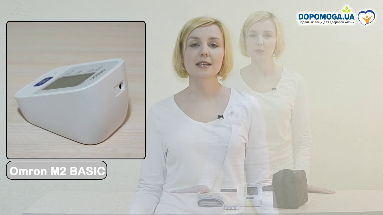 Автоматический тонометр с адаптером Omron M2 Basic (HEM-7121-ARU) - YouTube