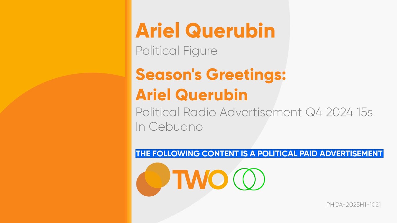 Season's Greetings from Ariel Querubin Political Radio Ad Q4 2024 15s ...