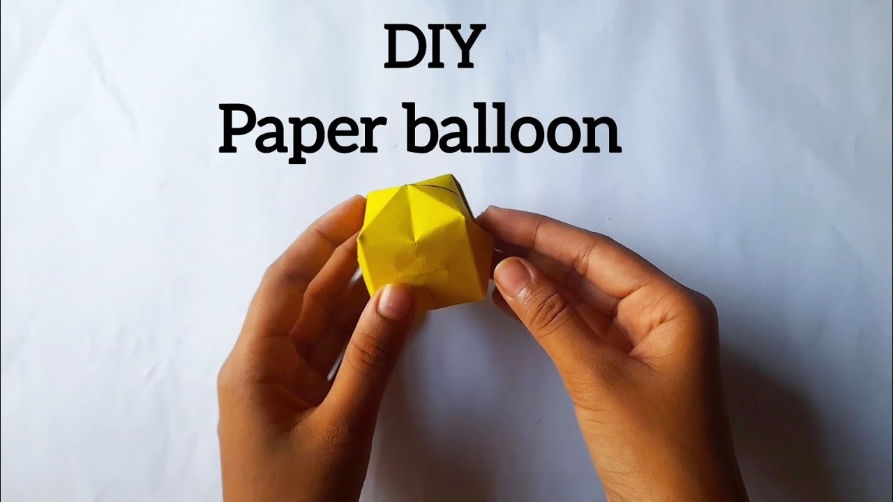 DIY paper balloon origami /easy origami tutorial / - YouTube