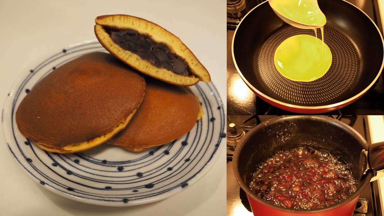 How to make dorayaki / dora cake / anko red bean paste / Traditional ...