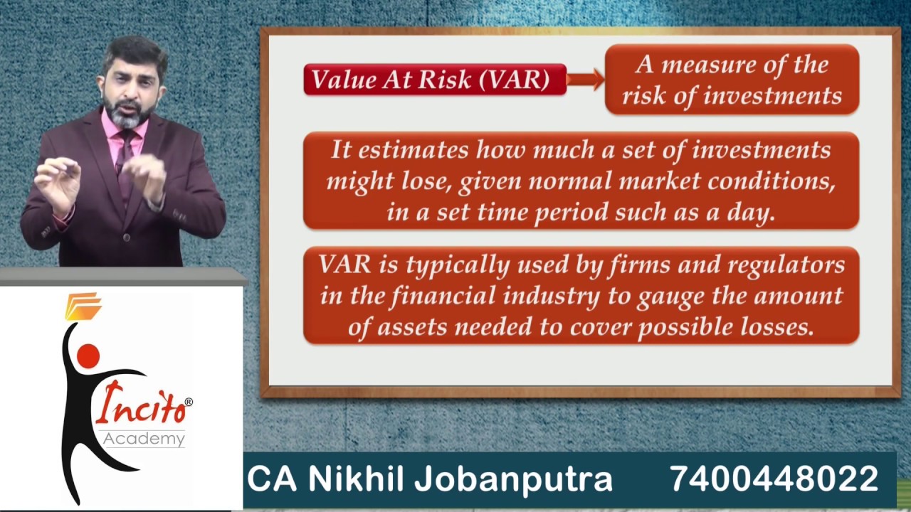 VAR - Risk Management (Part 2) (English) - CA Final SFM - Strategic ...