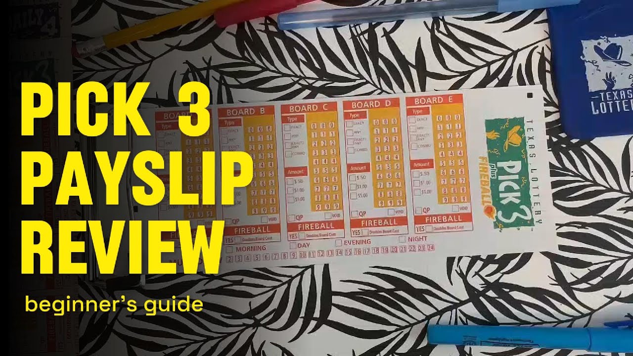 How To Complete Texas Pick 3 Pay Slip $$$ - YouTube