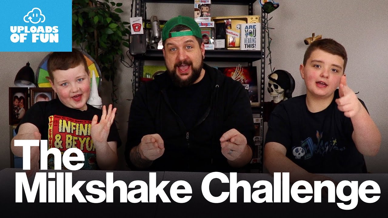 The Milkshake Challenge with Uploads of Fun - YouTube