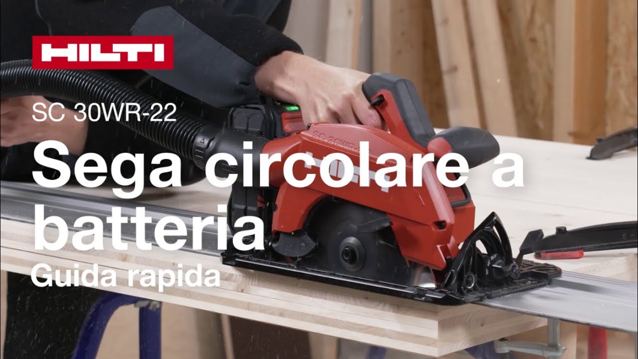 Hilti How to | Sega circolare a batteria SC 30WR-22 - YouTube