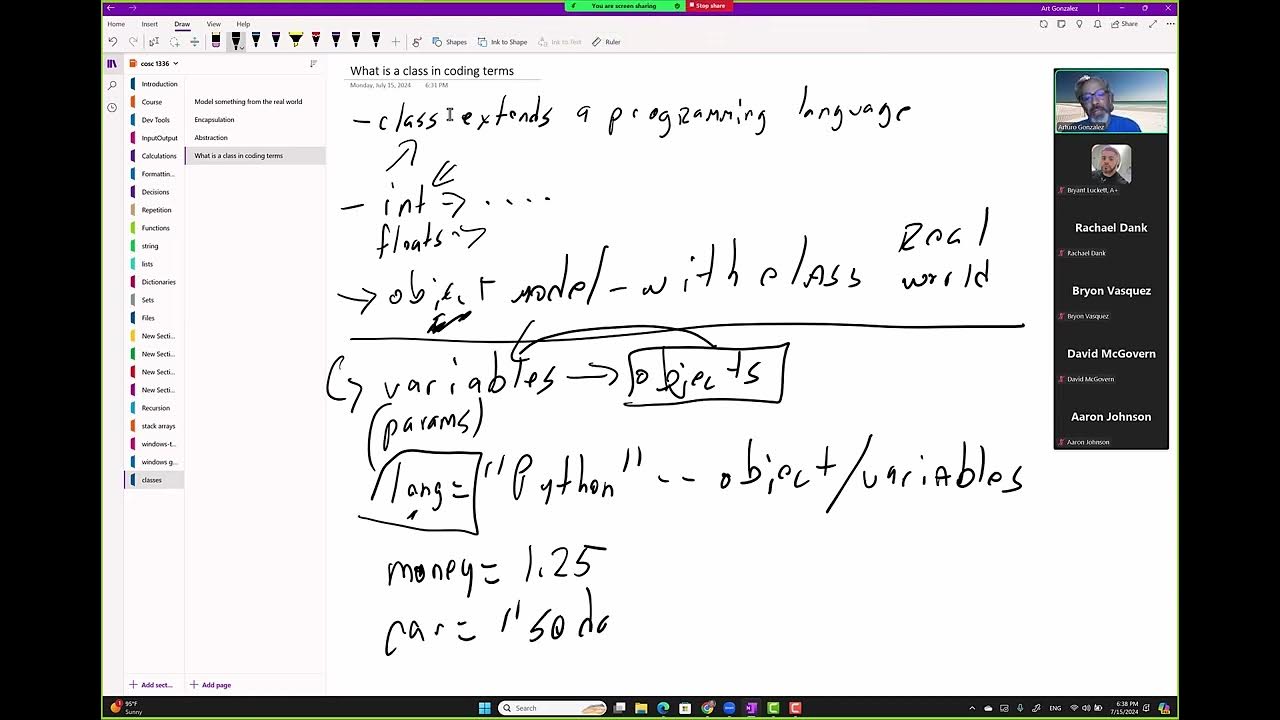 071024 COSC 1336 Python Object-oriented: What is a class? - YouTube