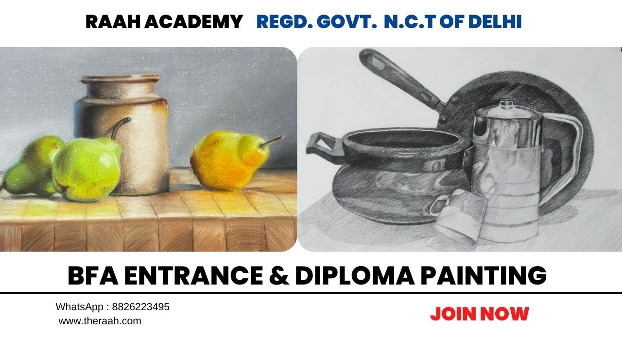 Fine Art Diploma Classes Join Raah Academy - YouTube