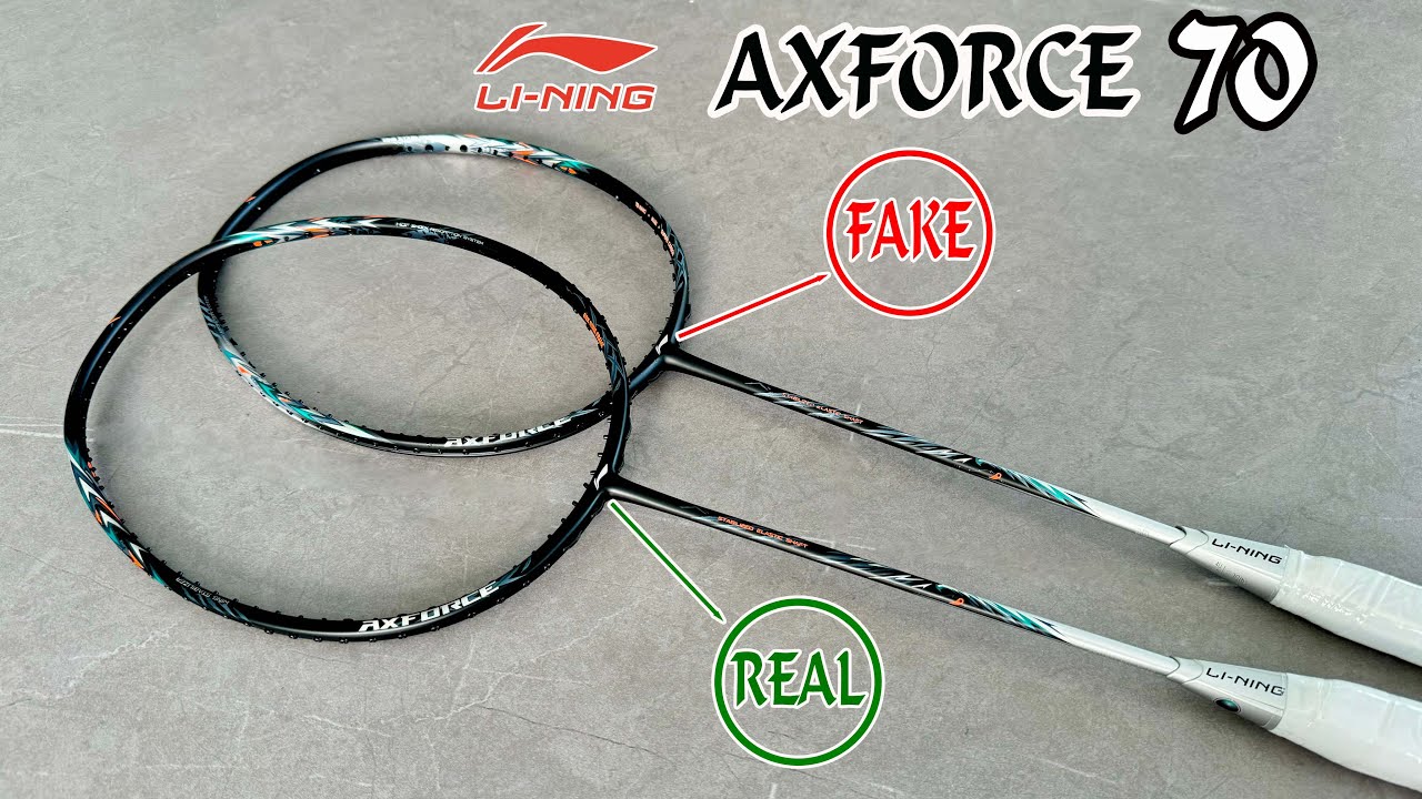 Cách nhận biết vợt Li-ning Axforce 70 Real với Fake | Bất ngờ vì nó ...