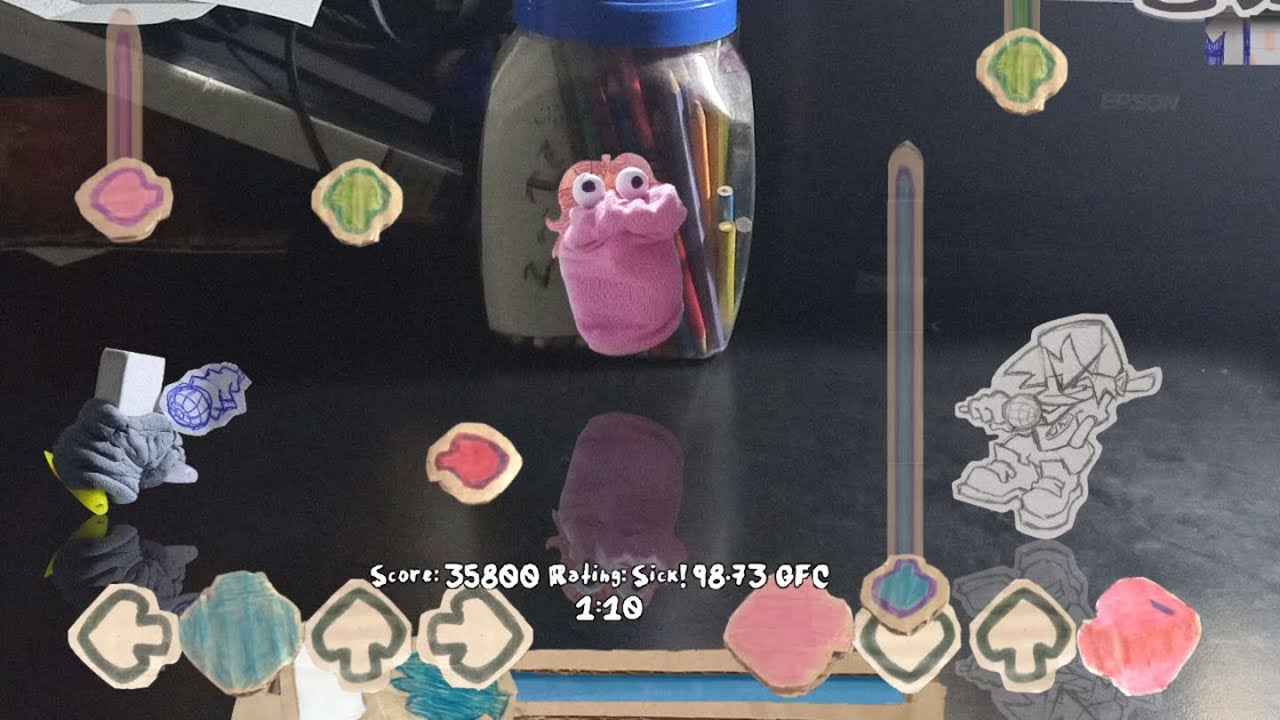 FNF - ArtClash - Papercraft (composed by FiberFL) (FC) - YouTube