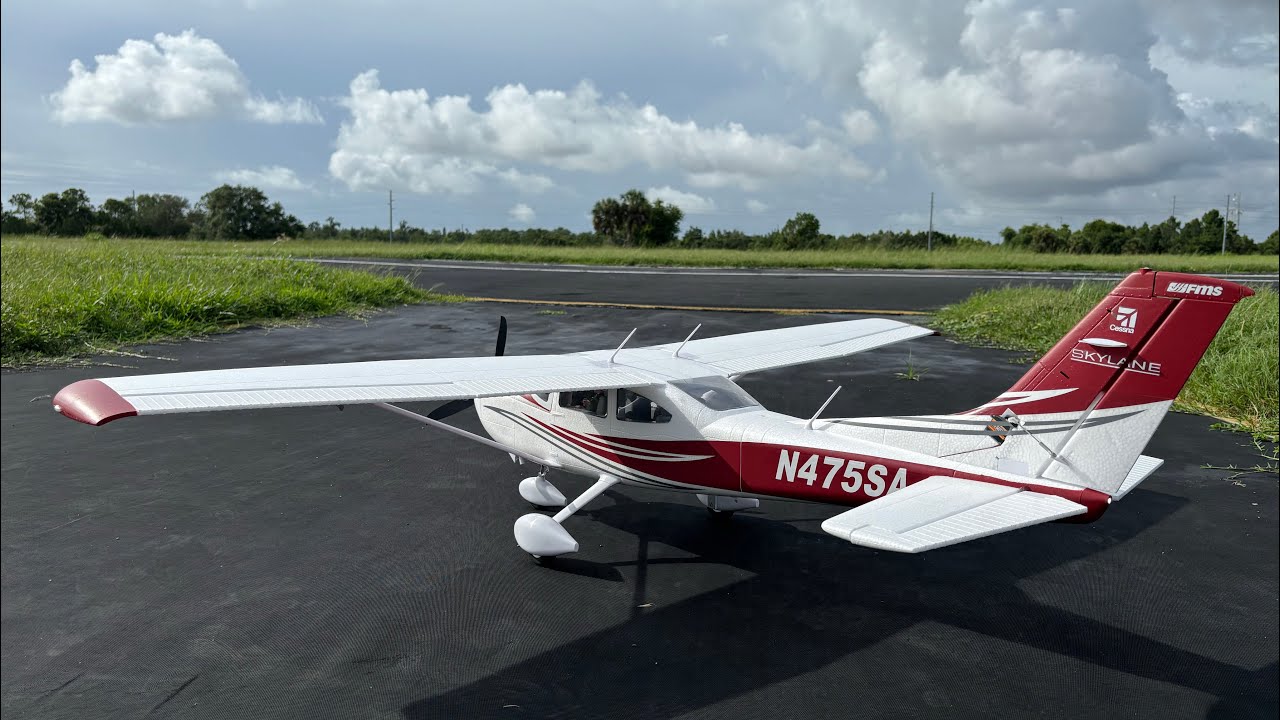 FMS 1500mm Cessna 182 Skylane Maiden Flying Field RC Remote Control ...
