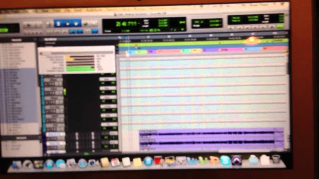 Pro Tools HD Native Thunderbolt running on MacBook Air - YouTube