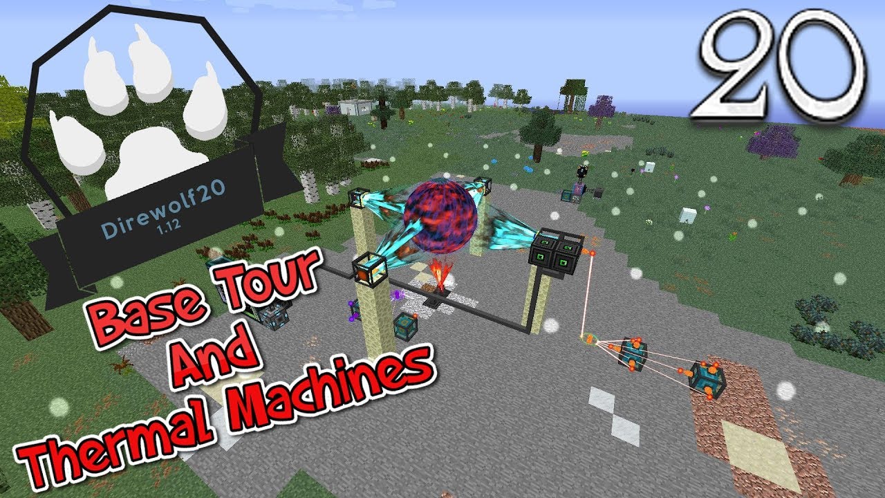 Lets Play Minecraft Direwolf20 1.12 - Base Tour And Thermal Machines ...