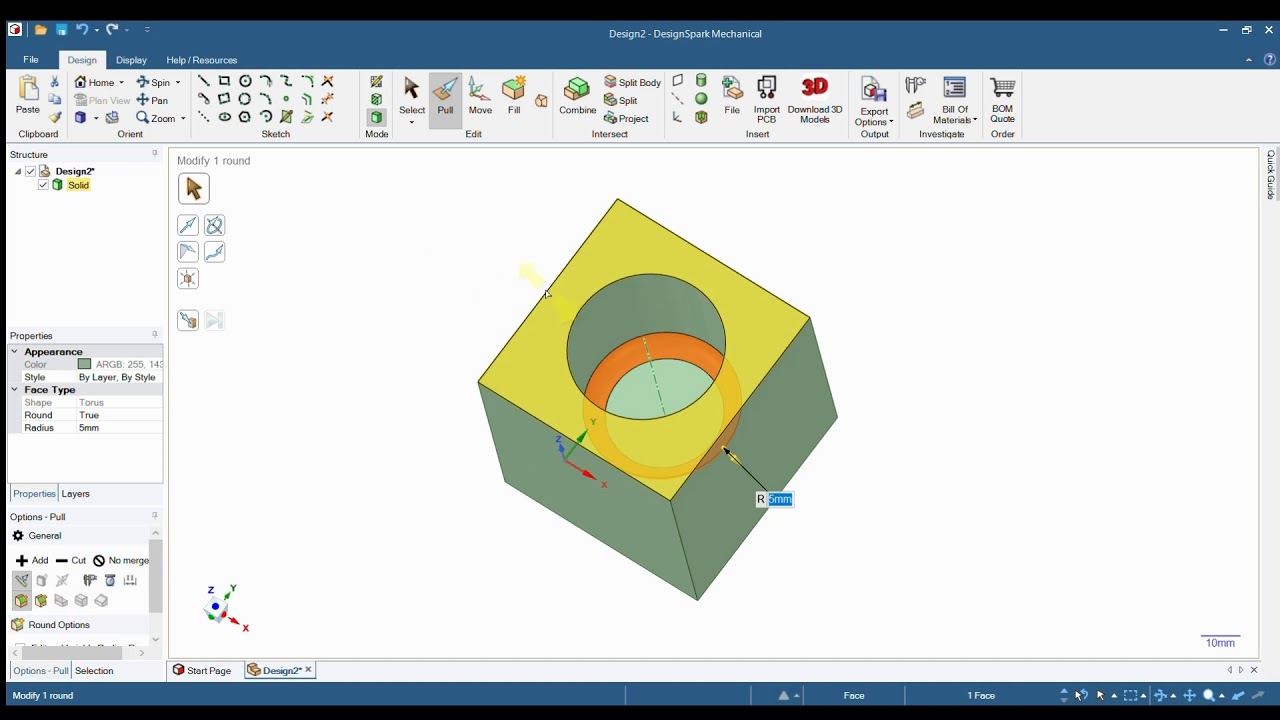 Designspark tutorial 1 movie - YouTube