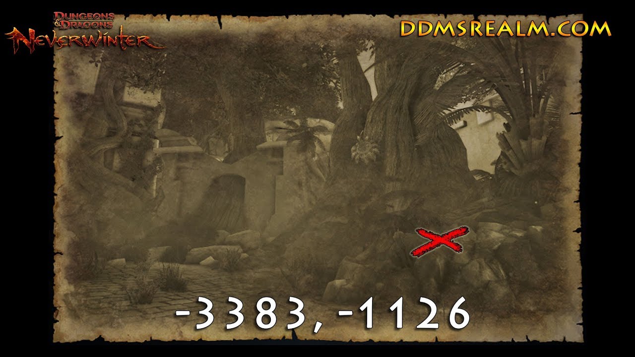Neverwinter - TOA - Lost City of Omu Treasure Map Location - Ruins ...