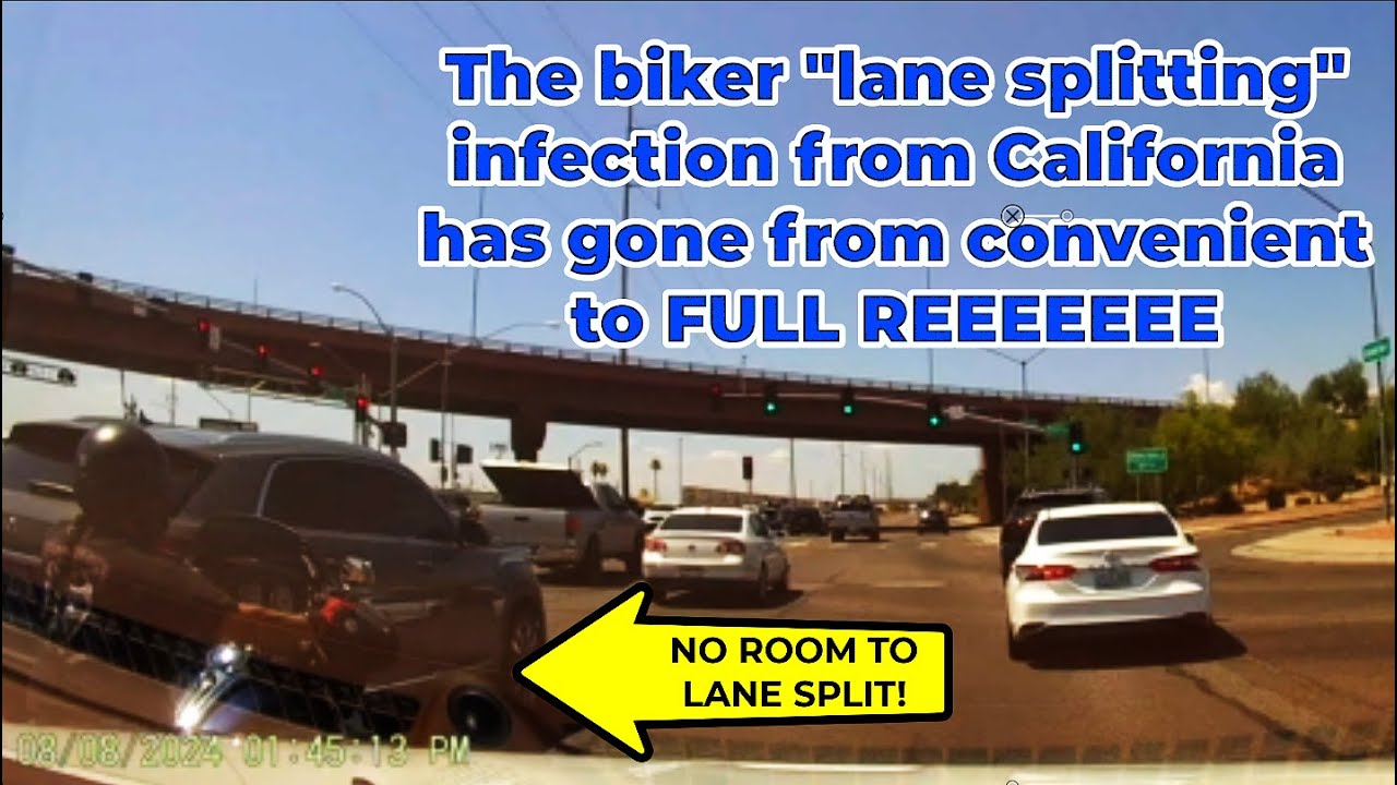 When bike lane splitting is taken to FULL REEEEETARD 🤡🤡🤡 - YouTube