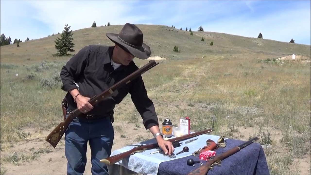 Shooting black powder firearms - YouTube