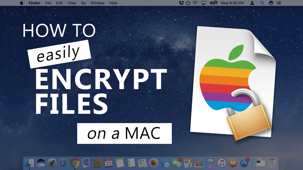 How To Easily Encrypt Files On A Mac Youtube