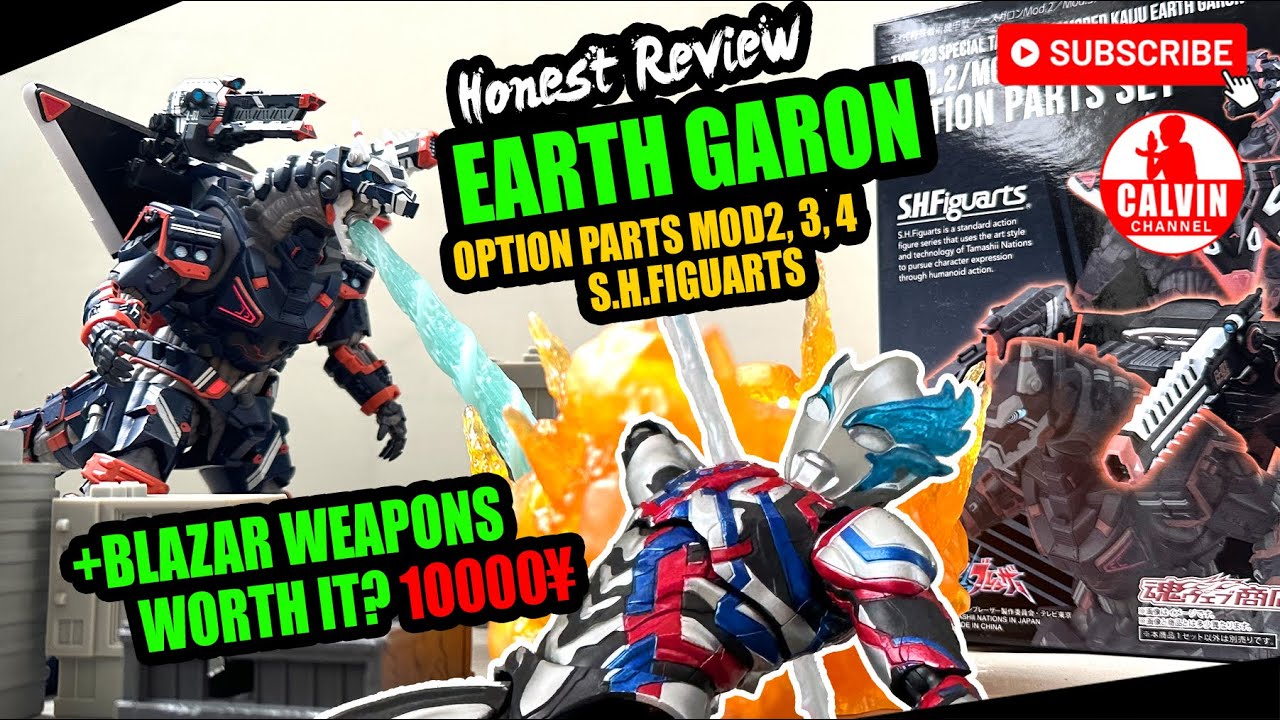 🔴 OVER PIRCE 😱 Review EARTH GARON Option Parts Ultraman Blazar WEAPONS ...